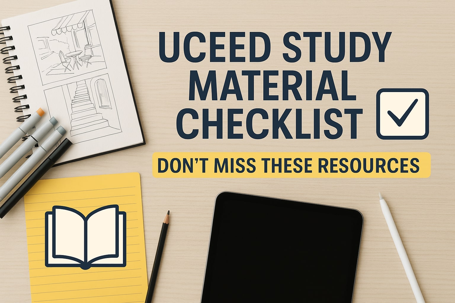 UCEED Study Material Checklist: Don’t Miss These Resources